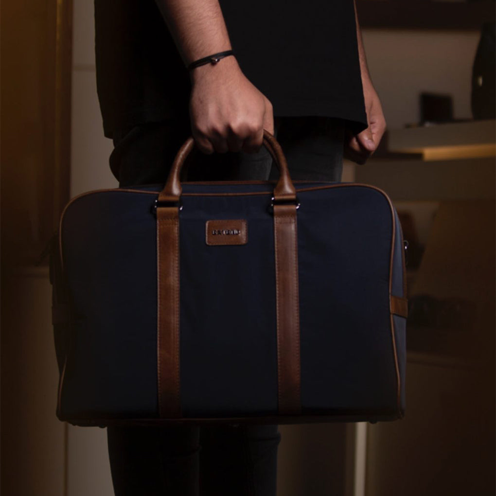 EXTEND Hand Bag 1814 - Blue – Extend Leather Offical Website